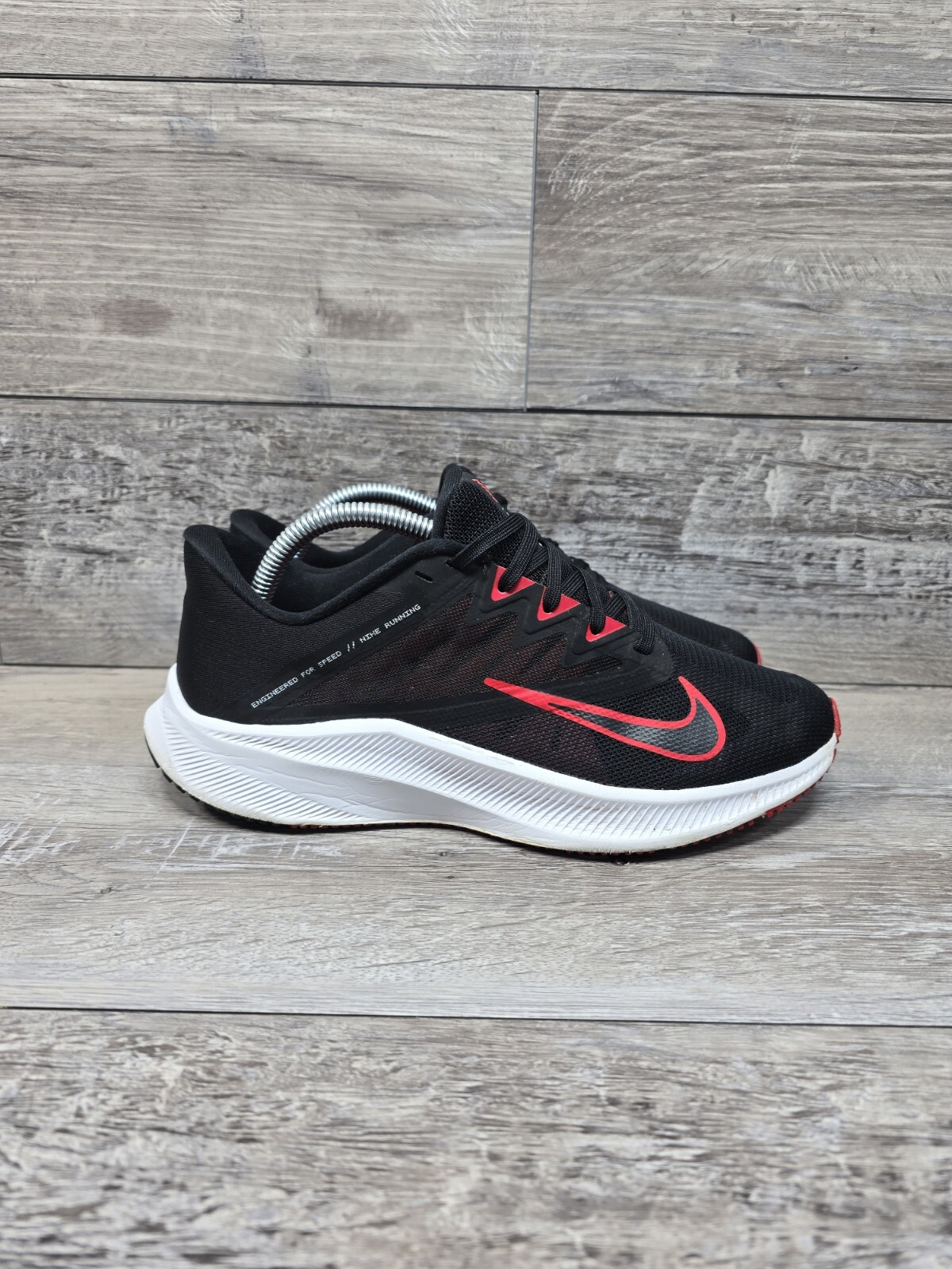 Nike Quest 3 Men's Running Shoes Black Red Men’s Size… - Gem