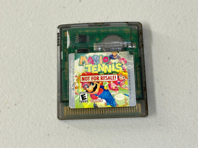 NOT FOR RESALE: Mario Tennis (Nintendo Game Boy Color) Authentic NFR | eBay