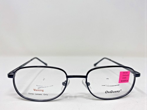 On Guard Eyeglasses Frames OG085 55-19-145 Black Chrome Full Rim Z861 ...