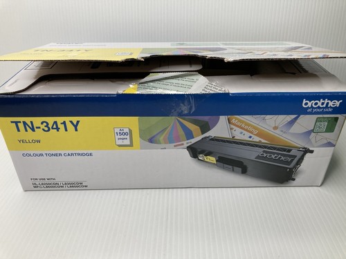 GENUINE Brother TN341-Y 341 YELLOW Toner | eBay
