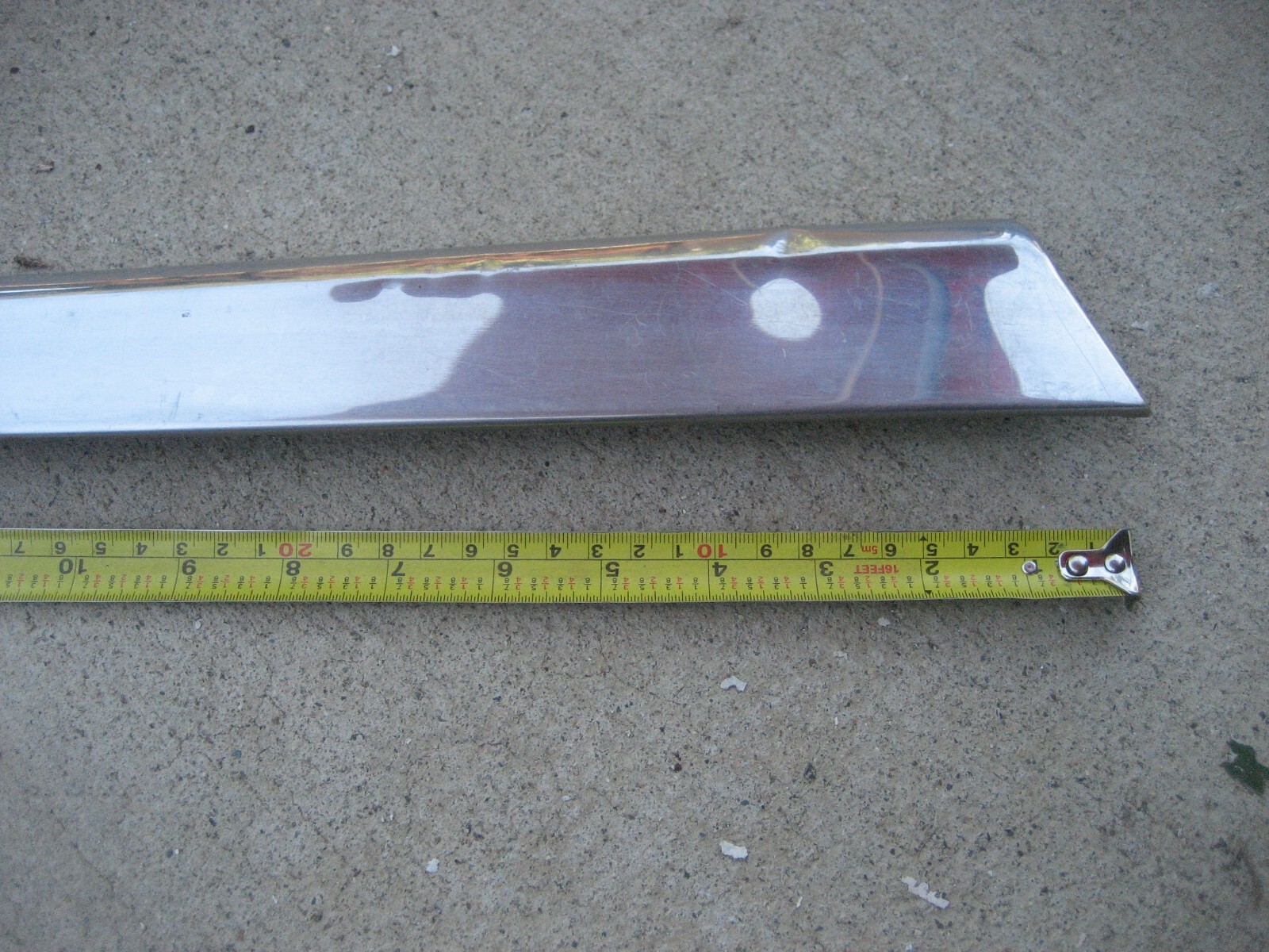 1957 CHEVY RIGHT REAR QUARTER PANEL LOWER TRIM MOLDING-2 DOOR MOLDING ...