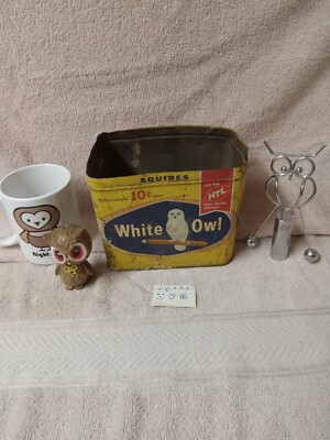 Vintage White Owl Squire Tobacco Tin + Wise Owl Lot (SEE DESCRIPTION) | eBay