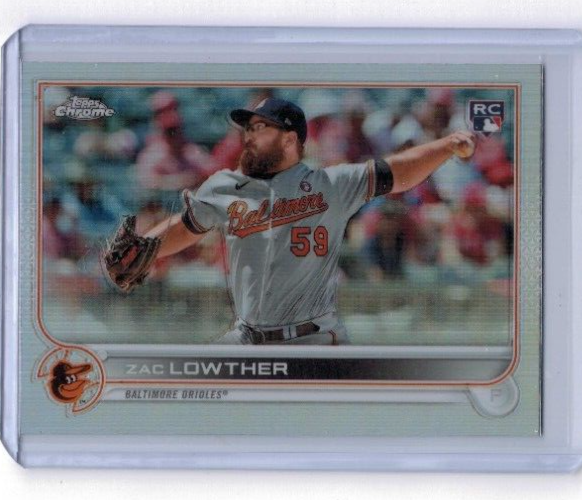 2022 Topps Chrome Sonic Zac Lowther Refractor Rookie RC #159 | eBay