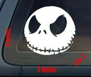Nightmare Before Christmas Jack skellington Vinyl Window Car Wall Decal ...