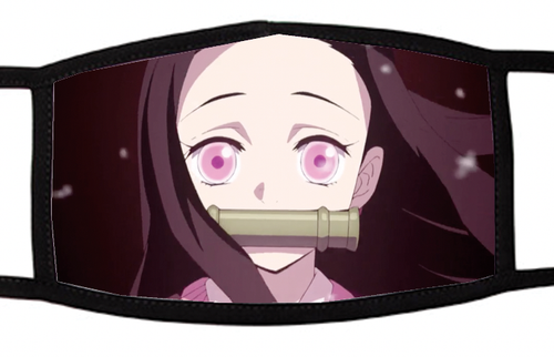Nezuko Demon Slayer Kimetsu no Yaiba Anime Reusable Face Mask Triple ...