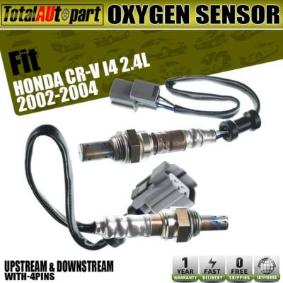 2Pcs O2 Oxygen Sensor for Honda CR-V 2002-2004 Upstream and Downstream ...