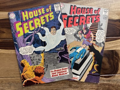 HOUSE OF SECRETS #59-#60-TWO ISSUE SET-LOT-MARK MERLIN-DC COMICS-1963 ...