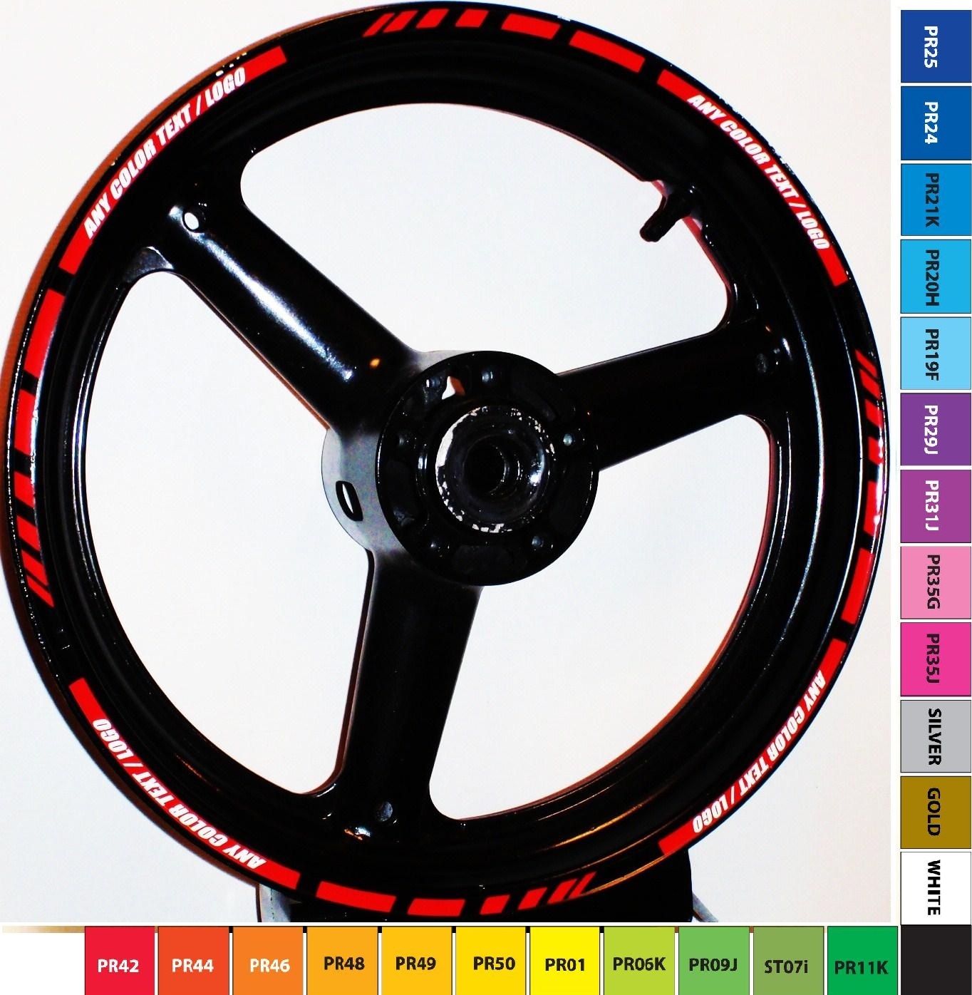 MOTORCYCLE RIM STRIPE WHEEL DECAL TAPE STICKER GSXR 600 750 1000 ...