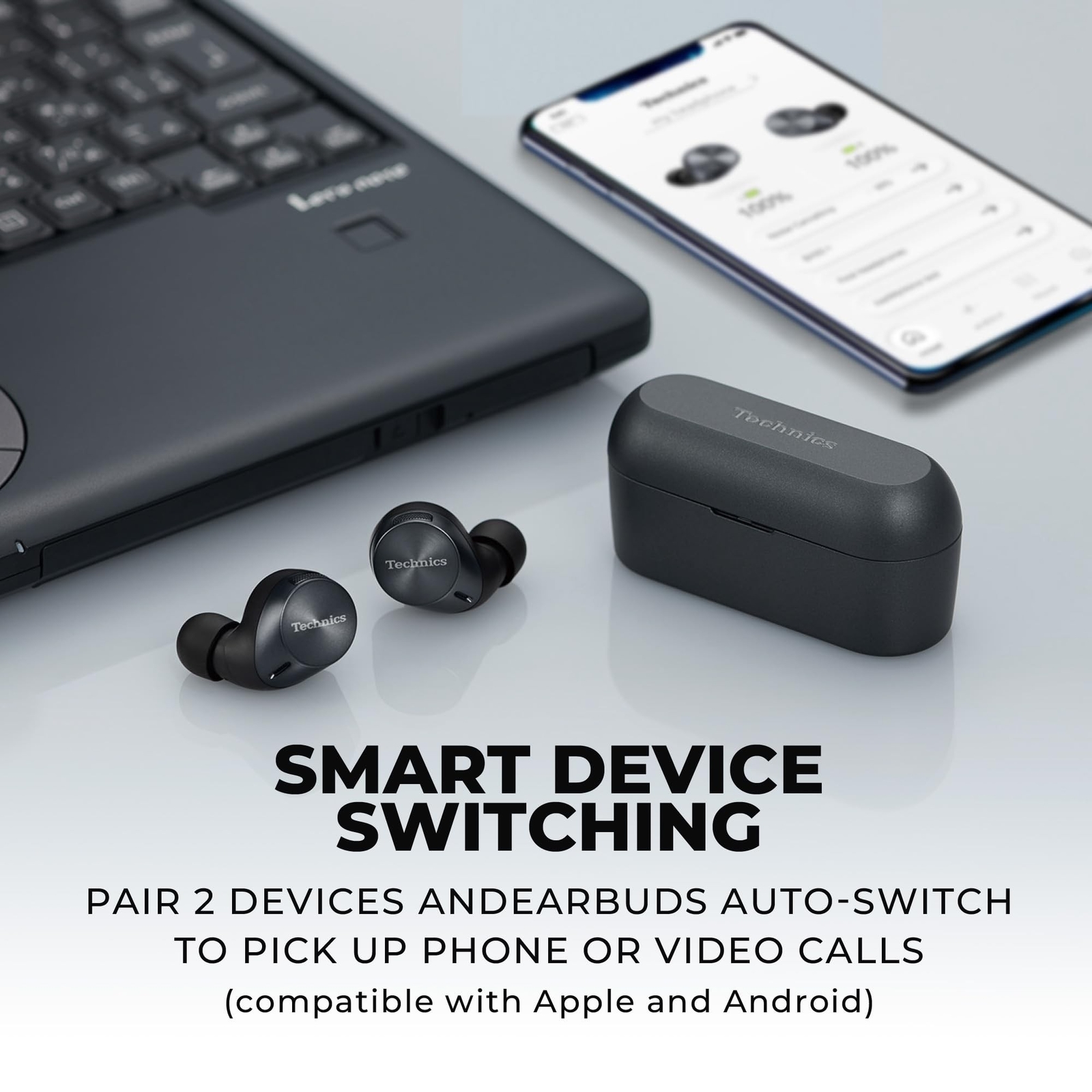 Technics HiFi True Wireless Multipoint Bluetooth Earbuds with Advanced ...