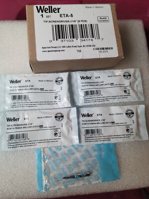 5X Original Weller ETA Solder Soldering Tip fits StationsWES51,PES50&51 ...