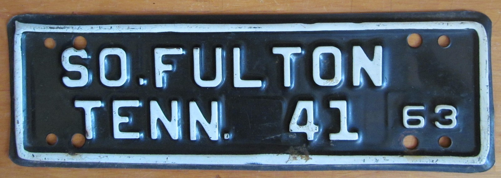 Tennessee 1963 CITY OF SOUTH FULTON License Plate HIGH QUALITY # 41 | eBay