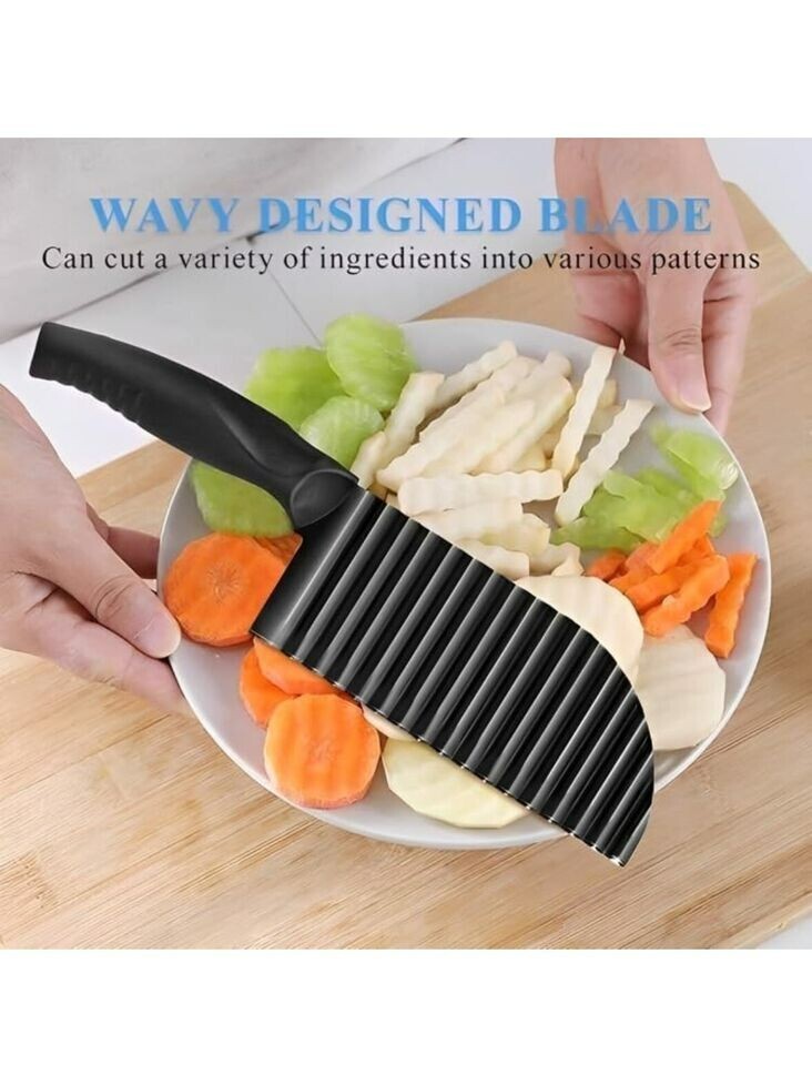 Crinkle Chopper, Wavy Potato Soap Cutting Tool French Fry Slicer ...