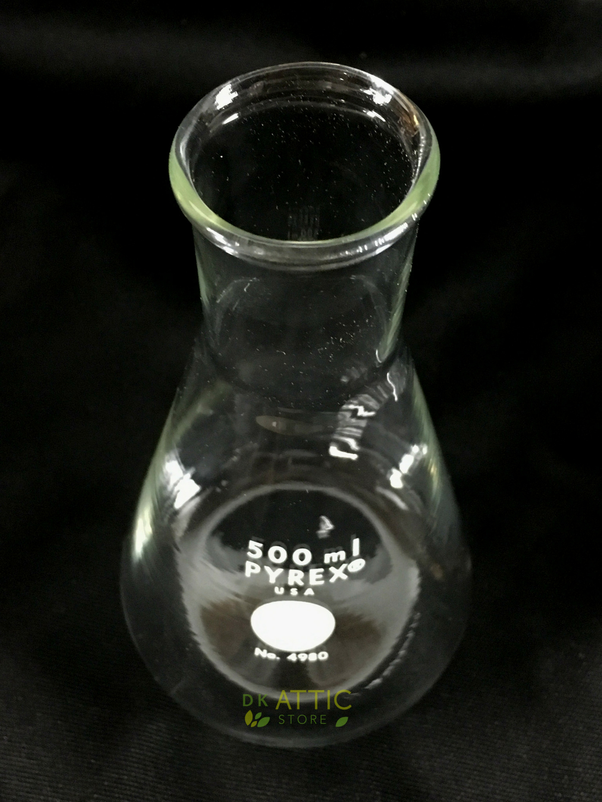 Pyrex 4980 Flask, 500ml, Stopper No 7, Ungraduated NOS Listing is for 1 ...