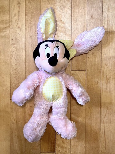 Disney Store Exclusive Minnie Mouse Easter Bunny Stuffed Plush Pink ...