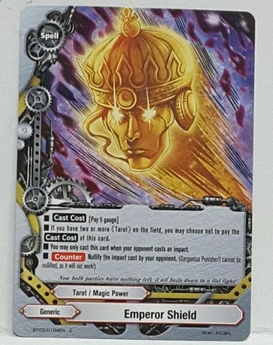 Bushiroad Zukunft Karte Buddyfight Kaiser Shield C BT03/0104EN ...