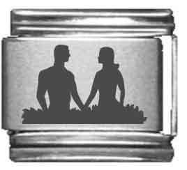 Clearly Charming Man & Woman Laser Italian Charm | eBay