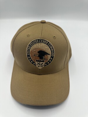 The Corps United States Cyber Command Beige Logo Mens Baseball Cap Hat ...
