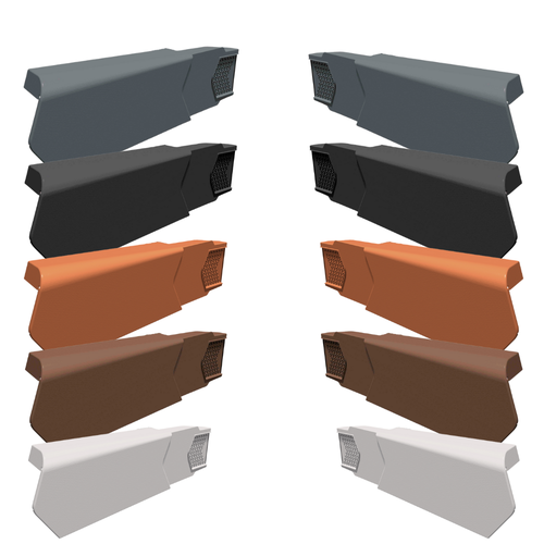 Manthorpe Dry Verge - Left & Right Hand Tile End Cap, Eaves Closure ...