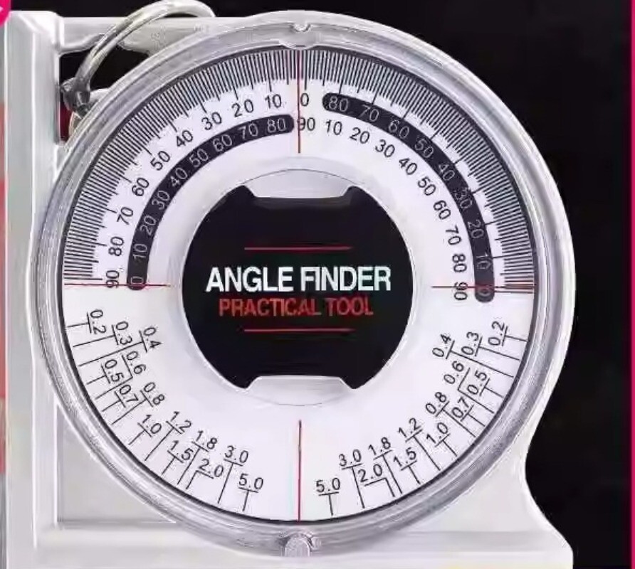 Magnetic Dial Gauge Angle Finder Inclinometer Protractor Clinometer ...