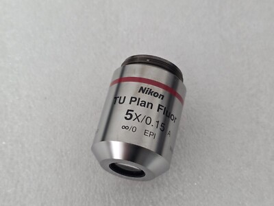 Nikon TU Plan Fluor 5X / 0.15A ∞/0 EPI OFN25 WD23.5 Objective Lens | eBay