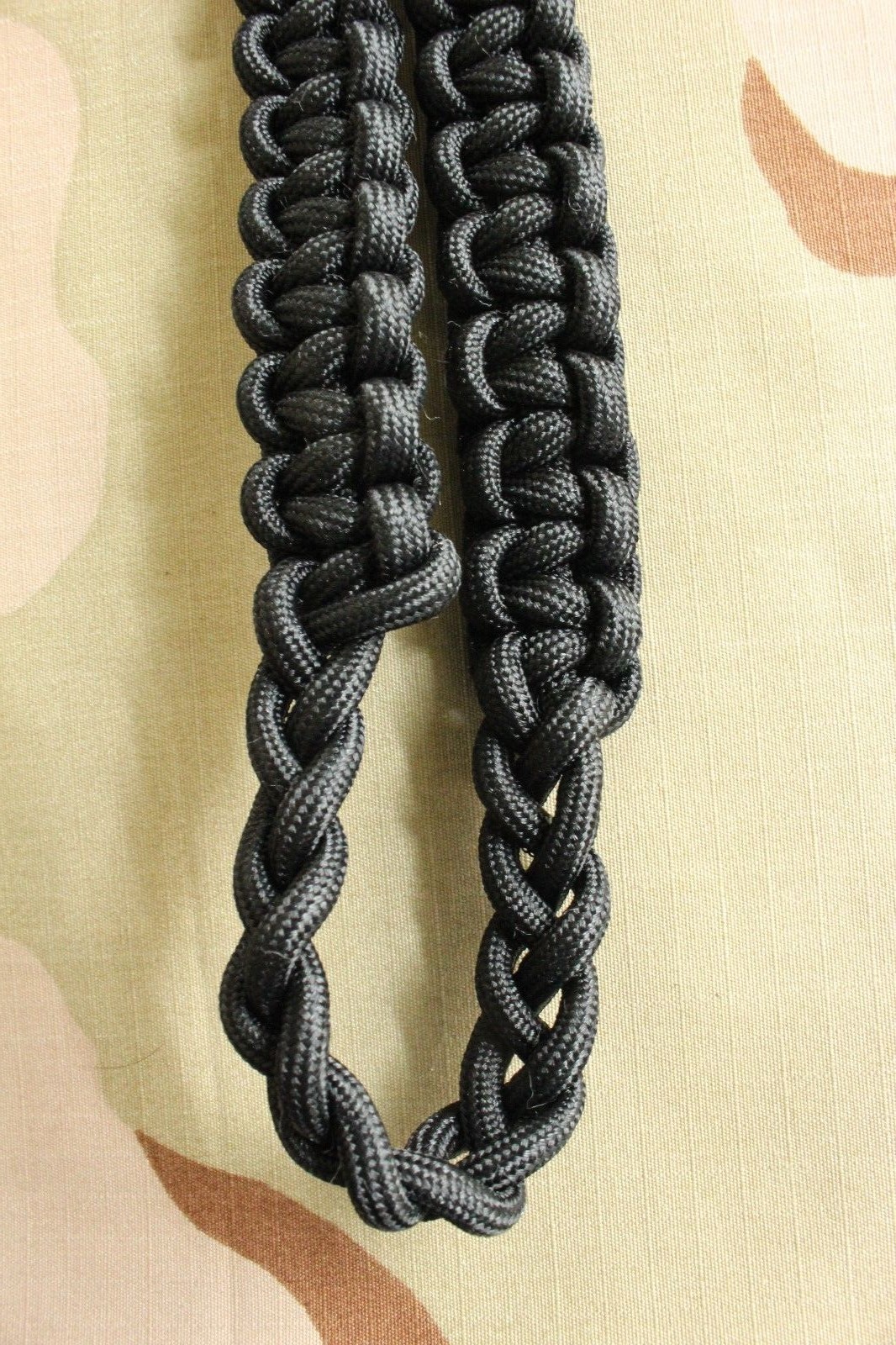 USN US NAVY BLACK THICK BRAIDED COLOR GUARD UNIFORM AIGUILLETTE ...