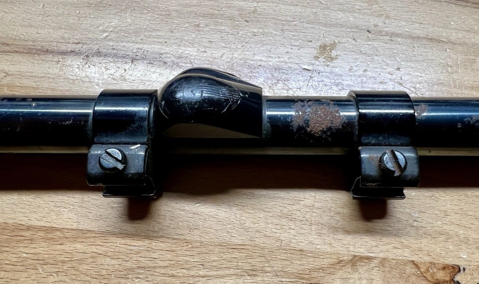 Vintage Weaver Marksman 4x Scope Crosshair w/ Tip-Off Mount for 22 ...