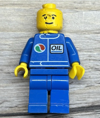 Vintage LEGO Minifigure Classic Town Octan blue oil legs FLAWS | eBay