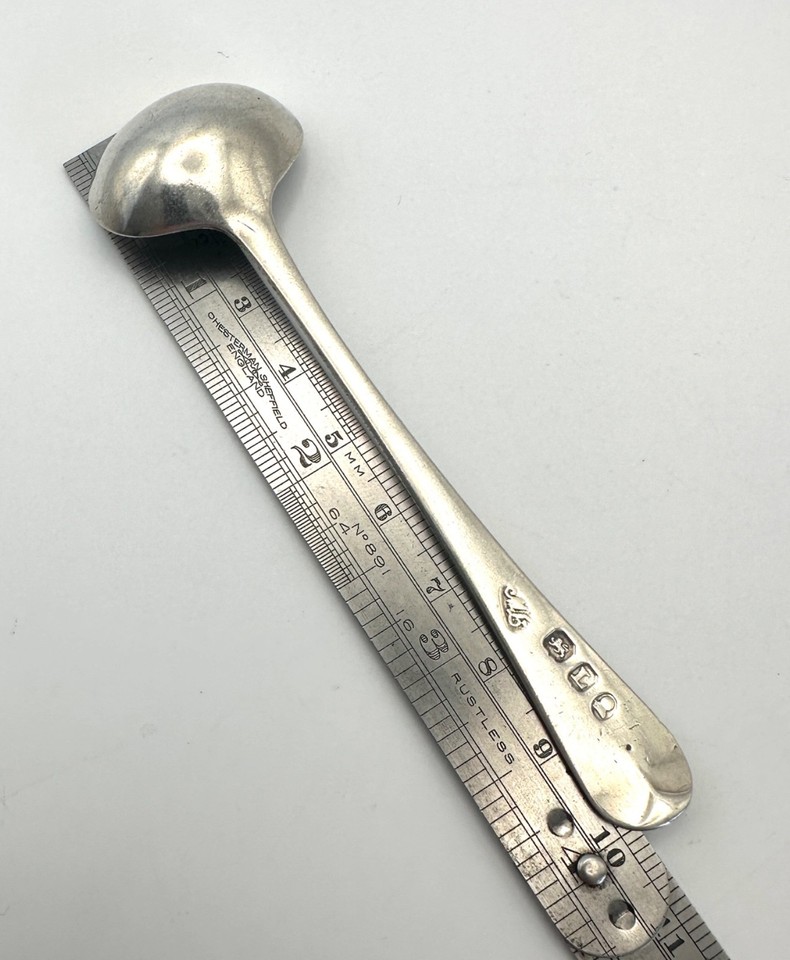 London 1806 Solid Silver Old English Tea Spoon - T.Walls II - 10G Scrap ...