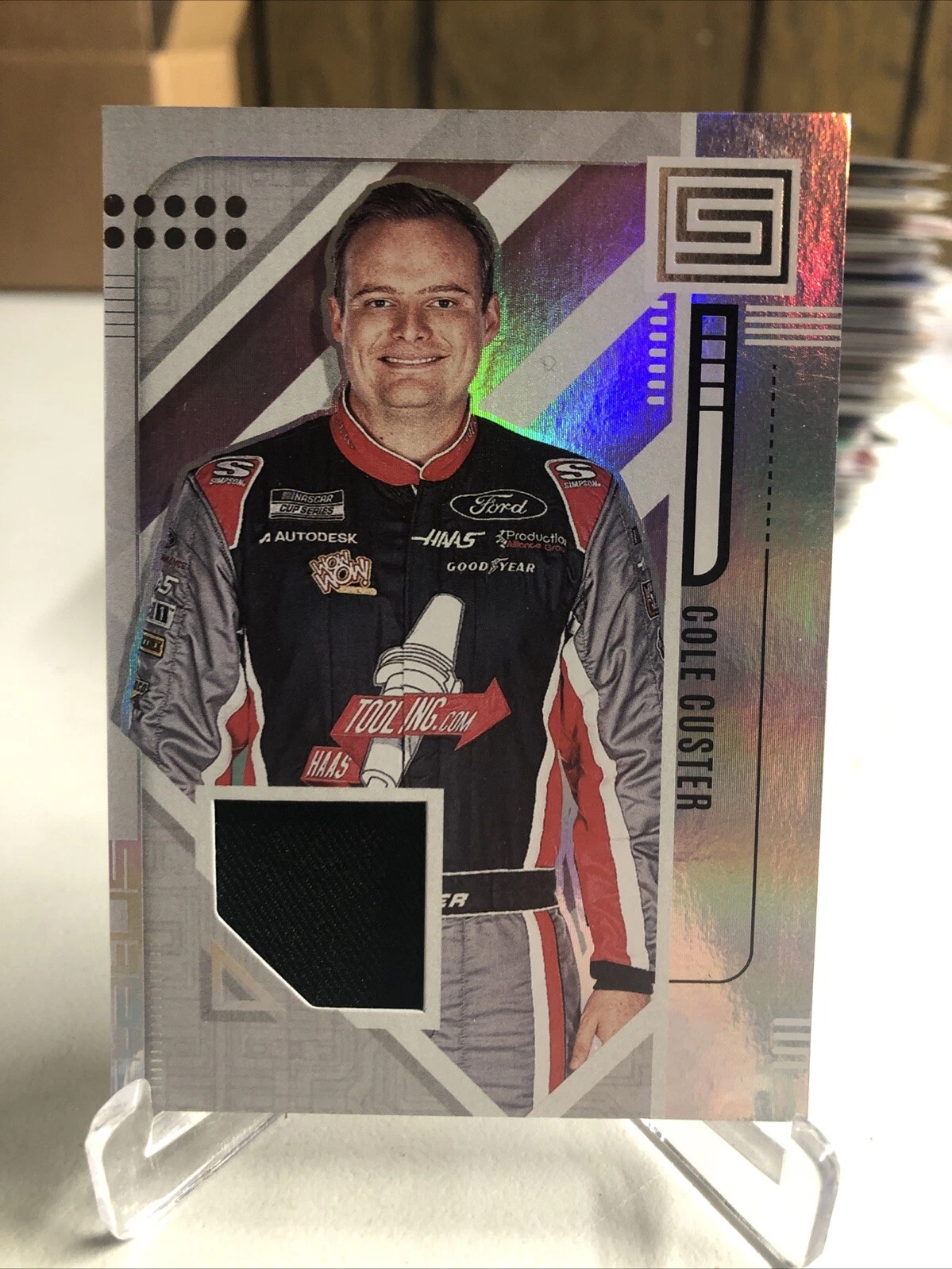 Cole Custer 2022 Chronicles NASCAR #SS-CC Status Swatches Red /49 Price ...