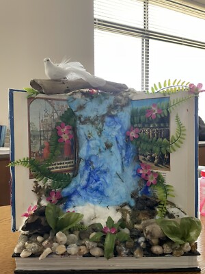 altered waterfall book | eBay