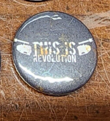 This is Revolution 1" Pin button punk rock records | eBay