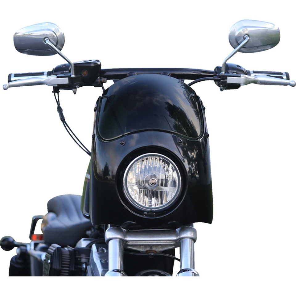 Burly Brand Outlaw Fairing - 5-3/4" Headlight - 35 mm - 49 mm Forks B10 ...