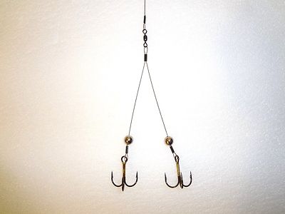 3 - ICE FISHING WEIGHTED QUICK STRIKE / SMELT TIP UP RIGS Beaver Dam ...