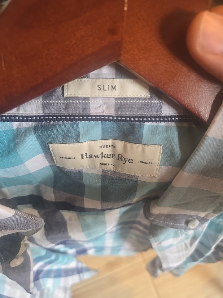 Hawker Rye Mens Essential Wash Stretch Short Sleeve Shirt Teal Green ...