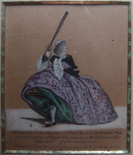 "Great Roscius" David Garrick theatrical group of antique engravings by ...