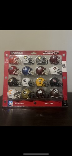 Riddell SEC Pocket Pro Mini Helmet Conference Set 2015 College Football ...