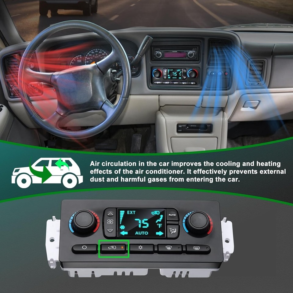 AC Climate Control Module IMPROVED 599-211XD For Chevy GMC Silverado ...