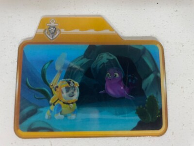 Paw Patrol Sea Animated Mission Yellow Card Replacement Piece Part From ...