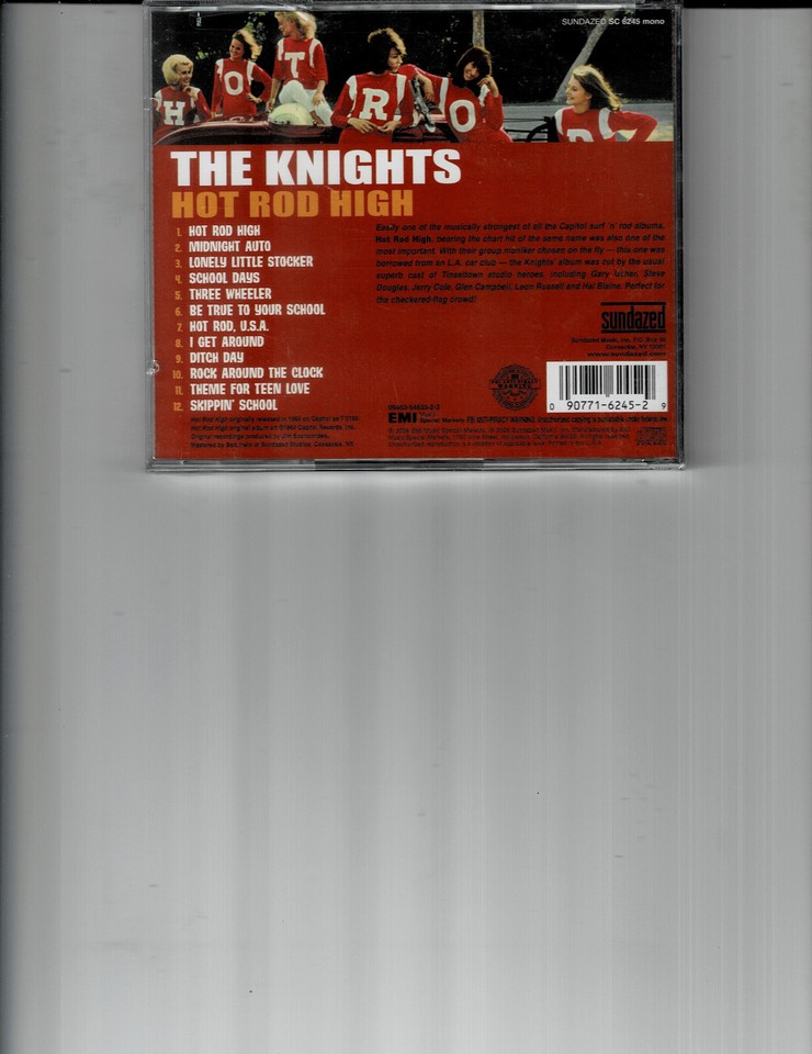 THE KNIGHTS - HOT ROD HIGH (CD 2008) NEW *12 TRACKS* 90771624529| eBay