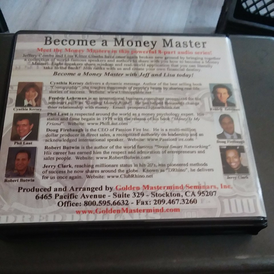 RZ JEFFERY COMBS & LISA KITTER COMBS 8 DISC AUDIO BOOK THE MONEY ...