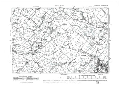 Old map of Longridge (northwest), Lancashire in 1913: 53NE repro | eBay