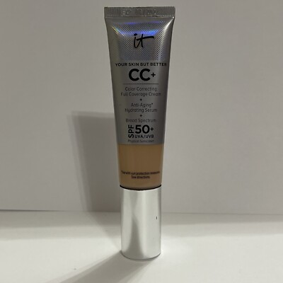 IT COSMETICS CC + COLOR CORRECTING FULL COVERAGE CREAM IN SHADE LIGHT 1 ...