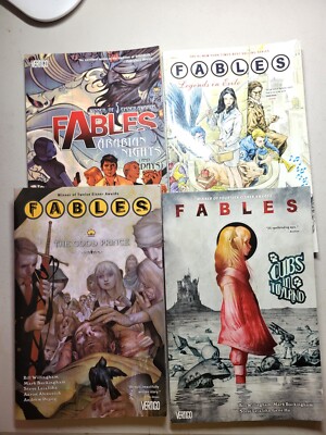 Lot of 4 Fables Graphic Novel Comics 1 7 10 18 Very Good Shape Free ...