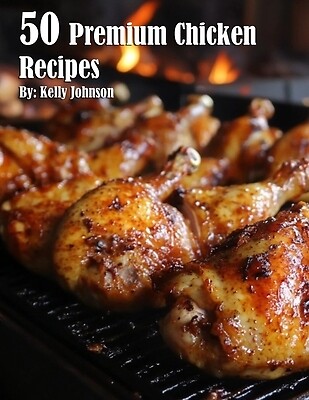 50 Premium Chicken Recipes Johnson, Kelly Paperback 9798330498222| eBay