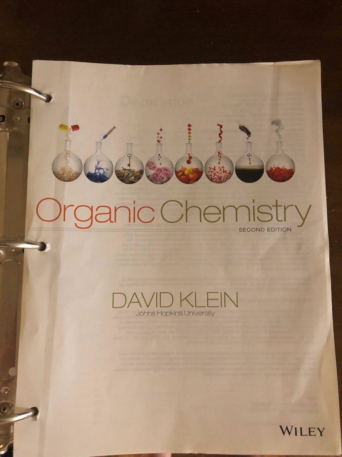 Organic Chemistry by David R. Klein (2013, Ringbound) for sale online ...