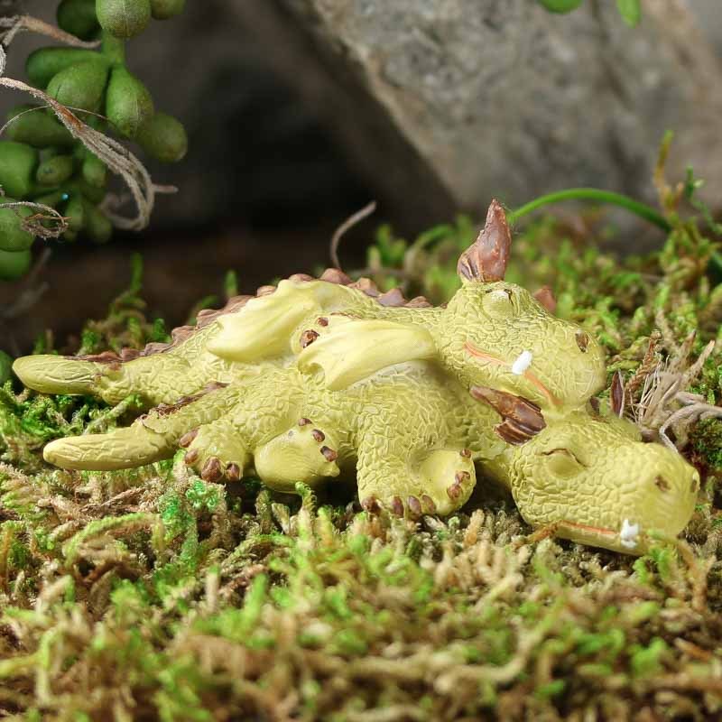 Miniature Dragon Cuddling Napping TO 4533 Fairy Garden Dragon | eBay