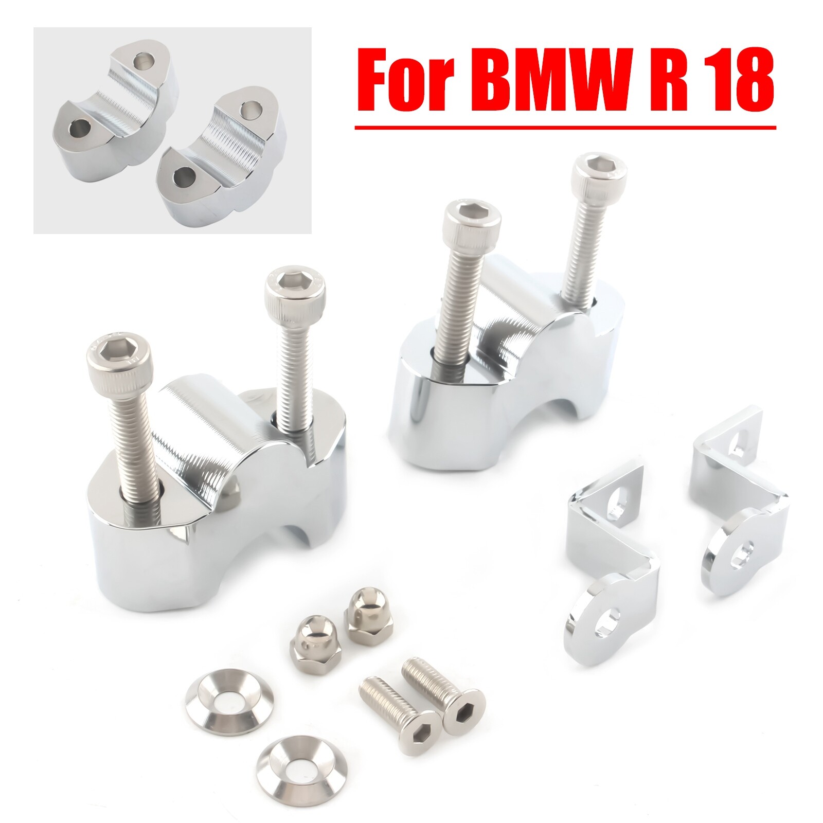 Motorcycle Handlebar Risers Clamp Handle Bar Riser For BMW R18 2020 ...