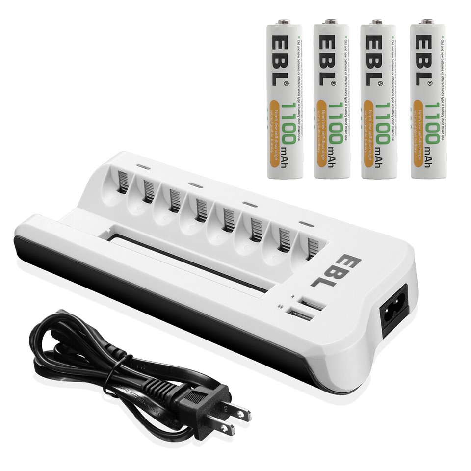 Lot Rechargeable Batteries AA AAA Ni-MH / Optional AA AAA Charger with ...