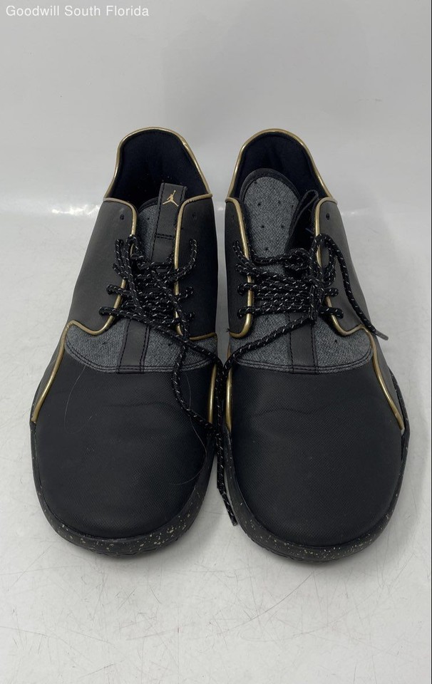 Nike Mens Air Jordan Eclipse Holiday 812303-007 Black Gold Sneaker ...