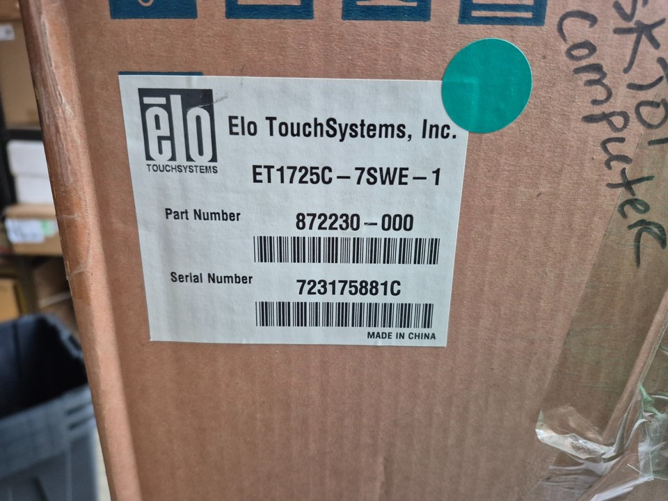 ELO Touchsystems Entuitive Touchmonitor 17" Beige CRT Monitor ET1725C ...
